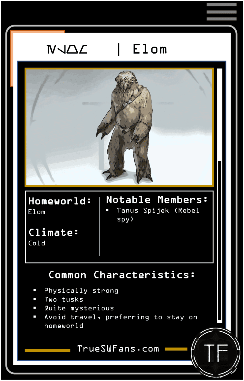 Elom - True Star Wars Fans