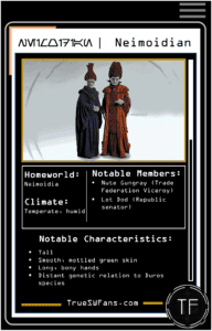 Neimoidian - True Star Wars Fans